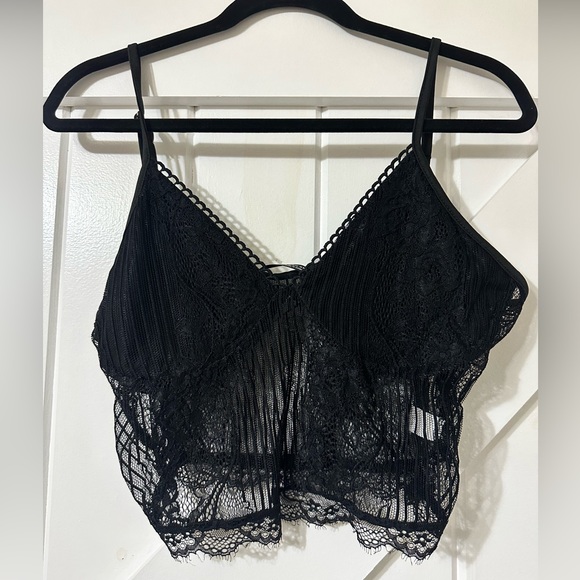 SHEIN | Tops | Large Shein Lacy See Through Crop Top | Poshmark